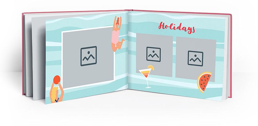 Small Landscape Hardcover Photo Book | 13x10 cm Album