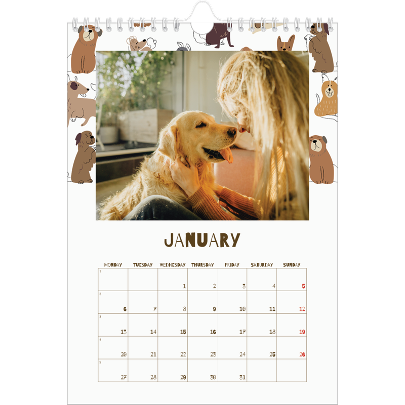 Playful puppy | Calendar A4