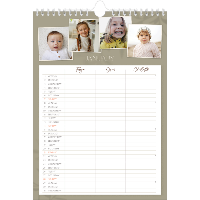 2026 Family Planners | Personalised Home Planner Calendars