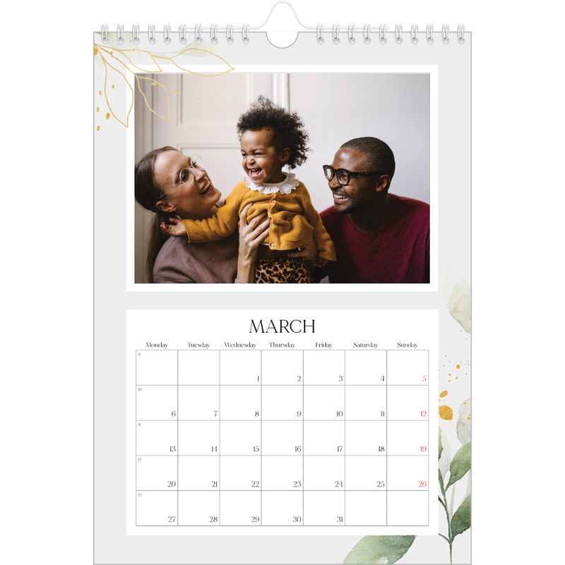 Floral splash | Calendar A4