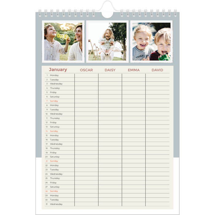 2026 Family Planners | Personalised Home Planner Calendars