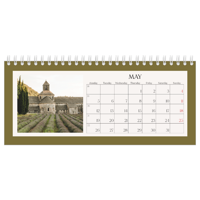 Classic colours | Calendar desk