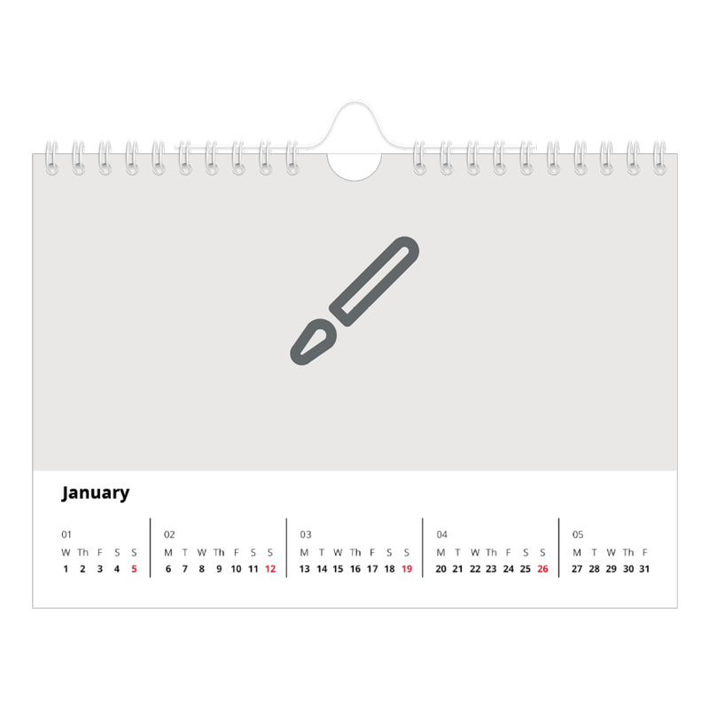 Design your own product | Calendar A5-landscape