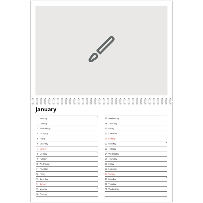 2025 A3 Photo Calendar » Personalised A3 Calendar Printing