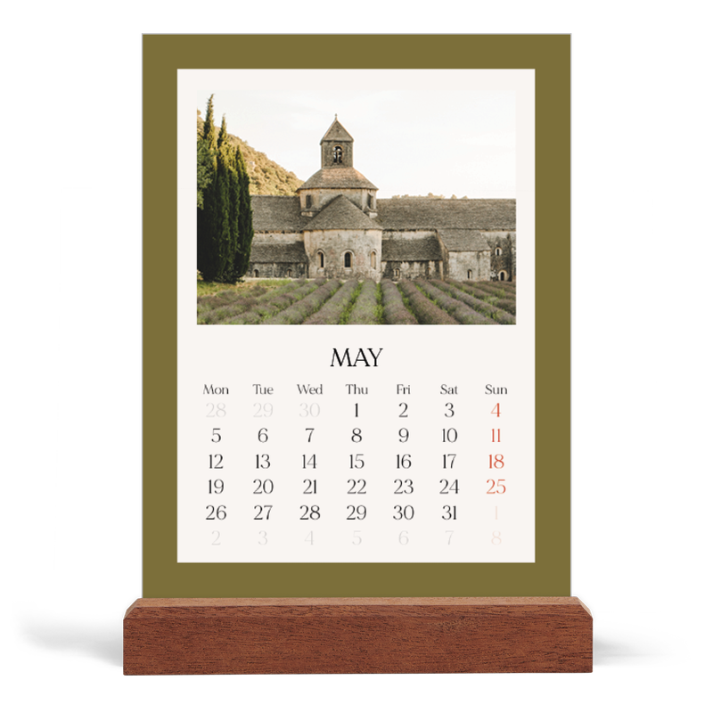 Classic colours | Calendar desk-easel-portrait