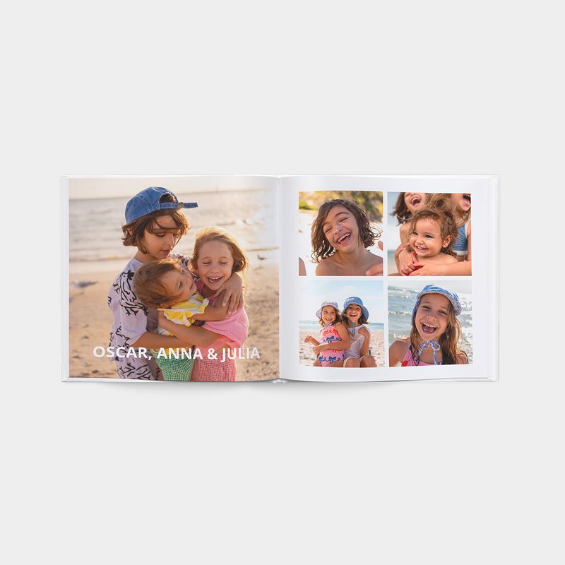 Large Square Softcover Photo Book | 21x21 cm Photo Album